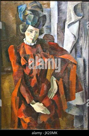 Preisler woman in red Stock Photo - Alamy