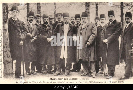 Mozaffar ad Din Shah 1902 Stock Photo - Alamy