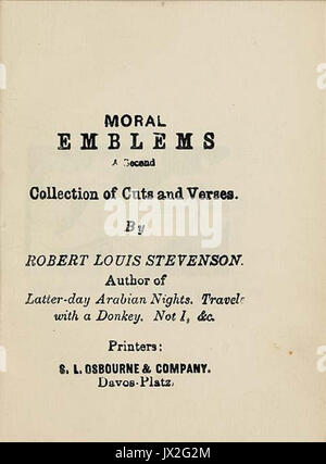 Moral Emblems - Title page Stock Photo - Alamy