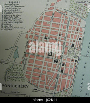 Pondicherry map, 1931 Stock Photo - Alamy