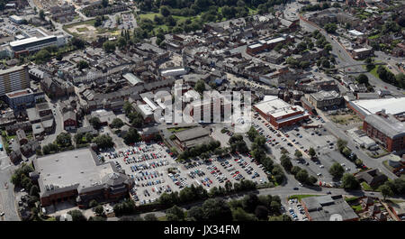 aerial view of Pontefract Castle, Yorkshire, UK Stock Photo - Alamy