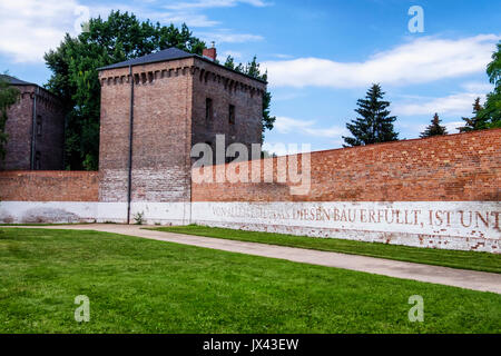 Berlin, Moabit Geschichtspark.Historic prison park on site of the Stock ...