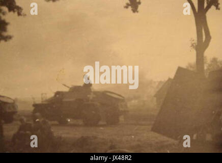 German armored car Sd Kfz 221 during the battle Tuchola Forest Stock ...