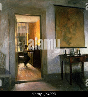 A painting by Peter Vilhelm Ilsted, a Danish artist known for his ...