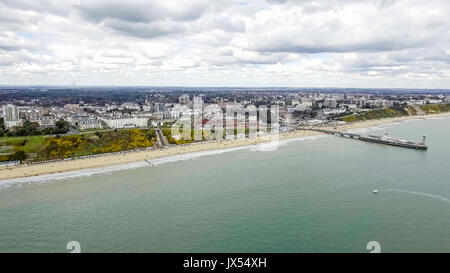 Beach front view at Bournemouth, Dorset, UK. Taken on 30th September ...