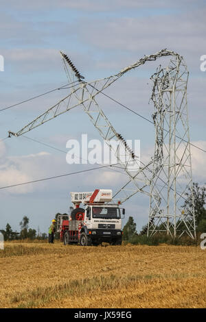 A damaged power plant is seen after Russia's recent missile and drone ...