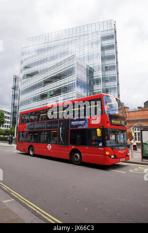 Bus on Beadon Road, Hammersmith, London Stock Photo - Alamy