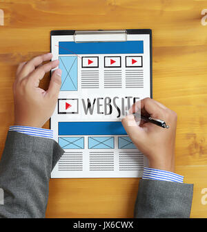 Web Design layout sketch drawing Software Media WWW and Graphic Layout ...