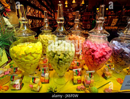 Brussels, Belgium. Marshmallows (Guimauves) in the window of La ...