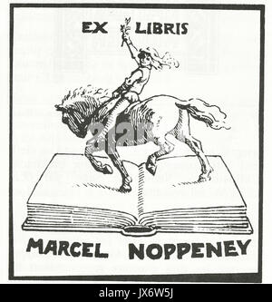This refers to an ex libris (bookplate) designed by Franz von Bayros ...
