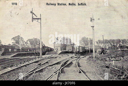 Mellis railway station Stock Photo - Alamy