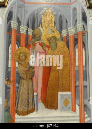 This tempera painting, created in the 14th century by the Circle of ...