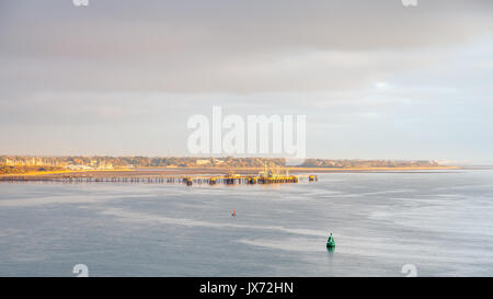 Hamble Fuel Terminal. Hamble fuel teminal on Southampton Water in ...