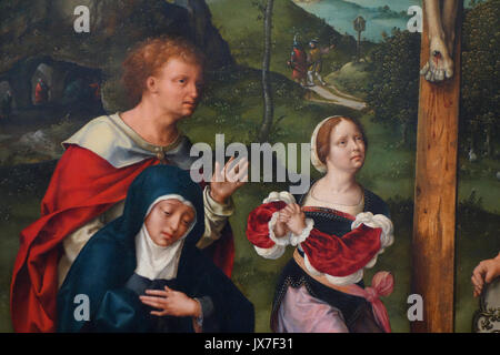 Triptych: The Crucifixion with Donor and His Wife. Museum: National Museum of Western Art, Tokyo ...