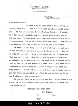 Winn Goldman letter Stock Photo - Alamy