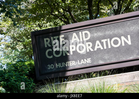 A logo sign outside of the headquarters of the Rite Aid Corporation in ...