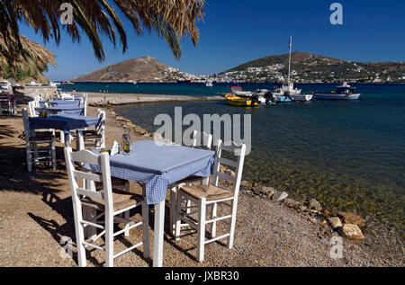 View of Aghia Marina and Alinta Bay from Panteli Castle, Leros ...