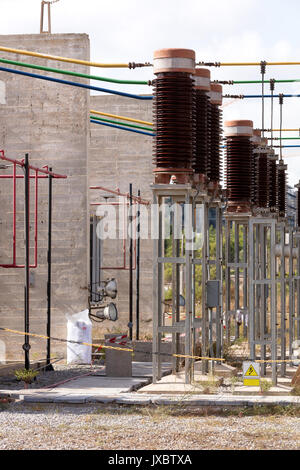 Installation of a high voltage cable in a residential area, The ...