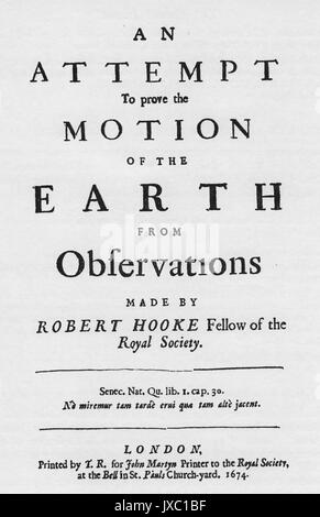 ROBERT HOOKE (1635-1703) English physicist and chemist. "Lectures ...