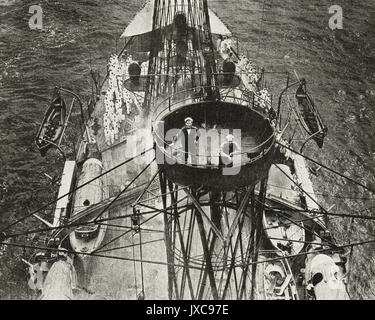 A photograph of the pre-dreadnought battleship USS Maine (BB-10) and ...