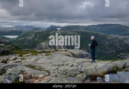 Man playing with drone Stock Photo - Alamy
