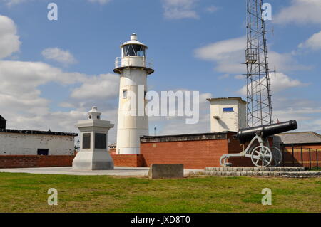 The Heugh Lighthouse at The Heugh, Hartlepool Stock Photo - Alamy