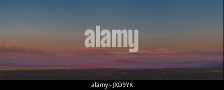 panoramic view of beautiful plain at root of mountains at summer day ...