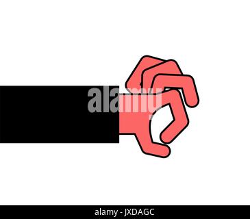 Flick fingers isolated. Hand snapped fingers on white background Stock ...