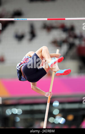 Kevin Mayer of France in the Decathlon discus throw during day nine of ...