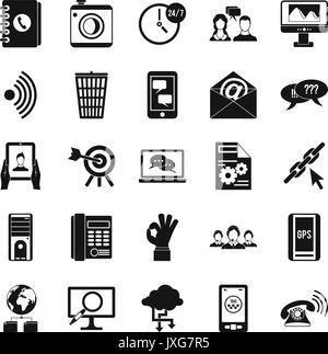 Automatic redial icons set, simple style Stock Vector Image & Art - Alamy