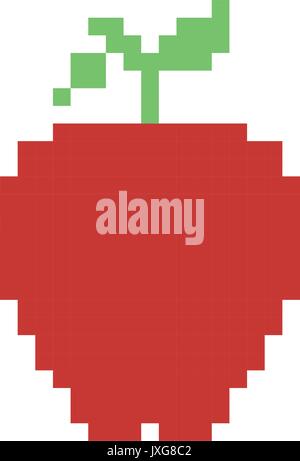 pixelated apple design Stock Vector Image & Art - Alamy