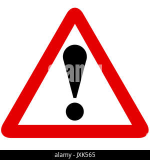 Other danger road sign on a white background. Vector illustration Stock ...