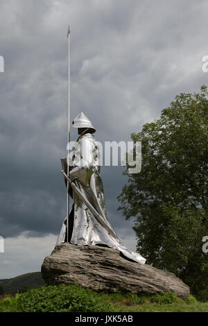 Statue of Llywelyn ap Gruffydd Fychan Stock Photo - Alamy