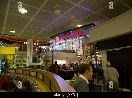 Wetherspoon Red Lion bar restaurant pub, Gatwick airport north terminal ...