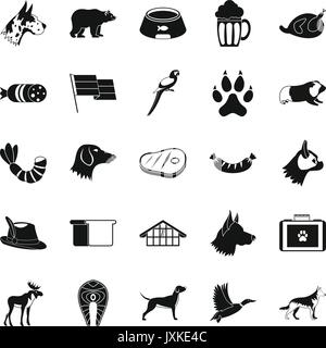 Cur icons set, simple style Stock Vector Image & Art - Alamy