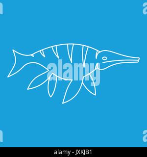 Ichthyosaur dinosaur icon, outline style Stock Vector Image & Art - Alamy