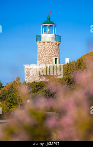 Greece, Zakynthos, Lighthouse, Cape Skinari Stock Photo - Alamy