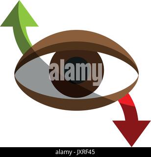 eye with arrow indicating movement icon image Stock Vector Image & Art ...