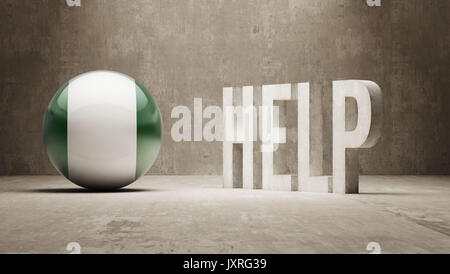 Nigeria High Resolution Help Concept Stock Photo - Alamy