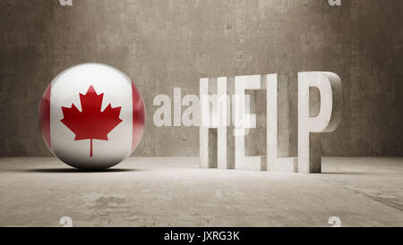 Canada High Resolution Help Concept Stock Photo - Alamy