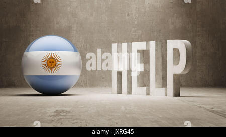 Argentina High Resolution Help Concept Stock Photo - Alamy