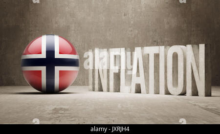 Norway High Resolution Inflation Concept Stock Photo - Alamy
