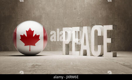 Canada High Resolution Peace Concept Stock Photo - Alamy