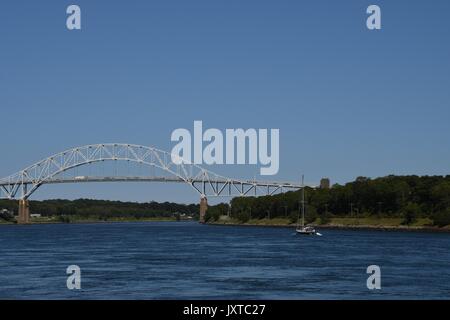 Sagamore Bridge over the Cape Cod Canal, Bourne, Barnstable County ...