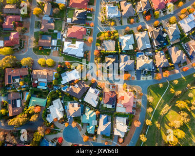 Aerial view of a typical Australian suburb Stock Photo - Alamy