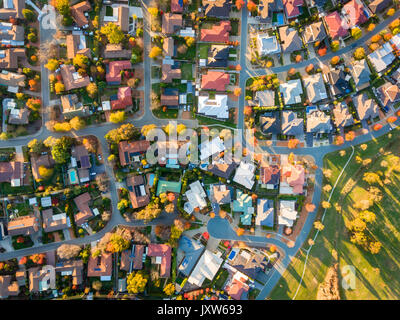 Aerial view of a typical Australian suburb Stock Photo - Alamy