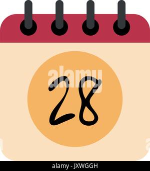 calendar 28 icon image Stock Vector Image & Art - Alamy