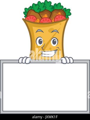 Grinning with board cartoon chicken the in coop shape Stock Vector ...