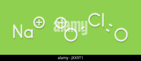 Sodium chlorite, chemical structure. Skeletal formula Stock Photo - Alamy