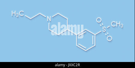 Pridopine drug molecule. Skeletal formula Stock Photo - Alamy